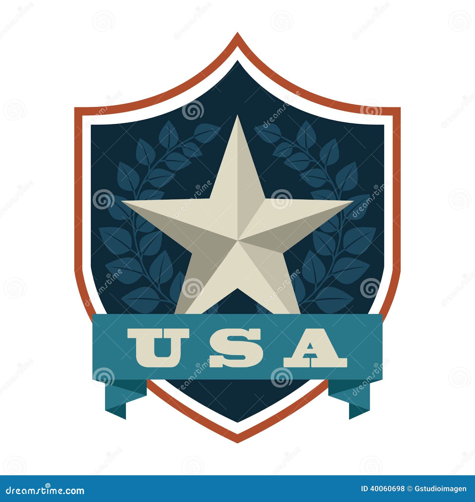 USA design stock vector. Illustration of sign, celebration - 40060698