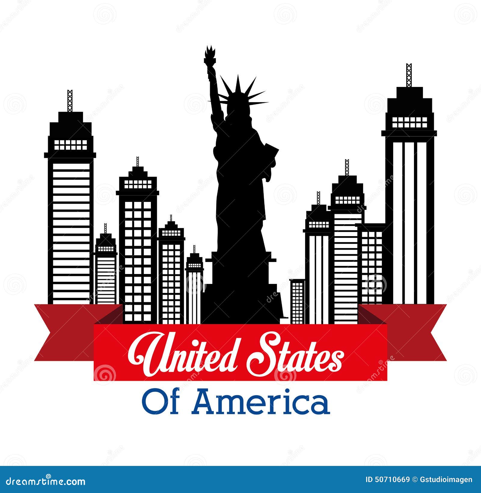 USA Design, Vector Illustration. Stock Vector - Illustration of liberty ...