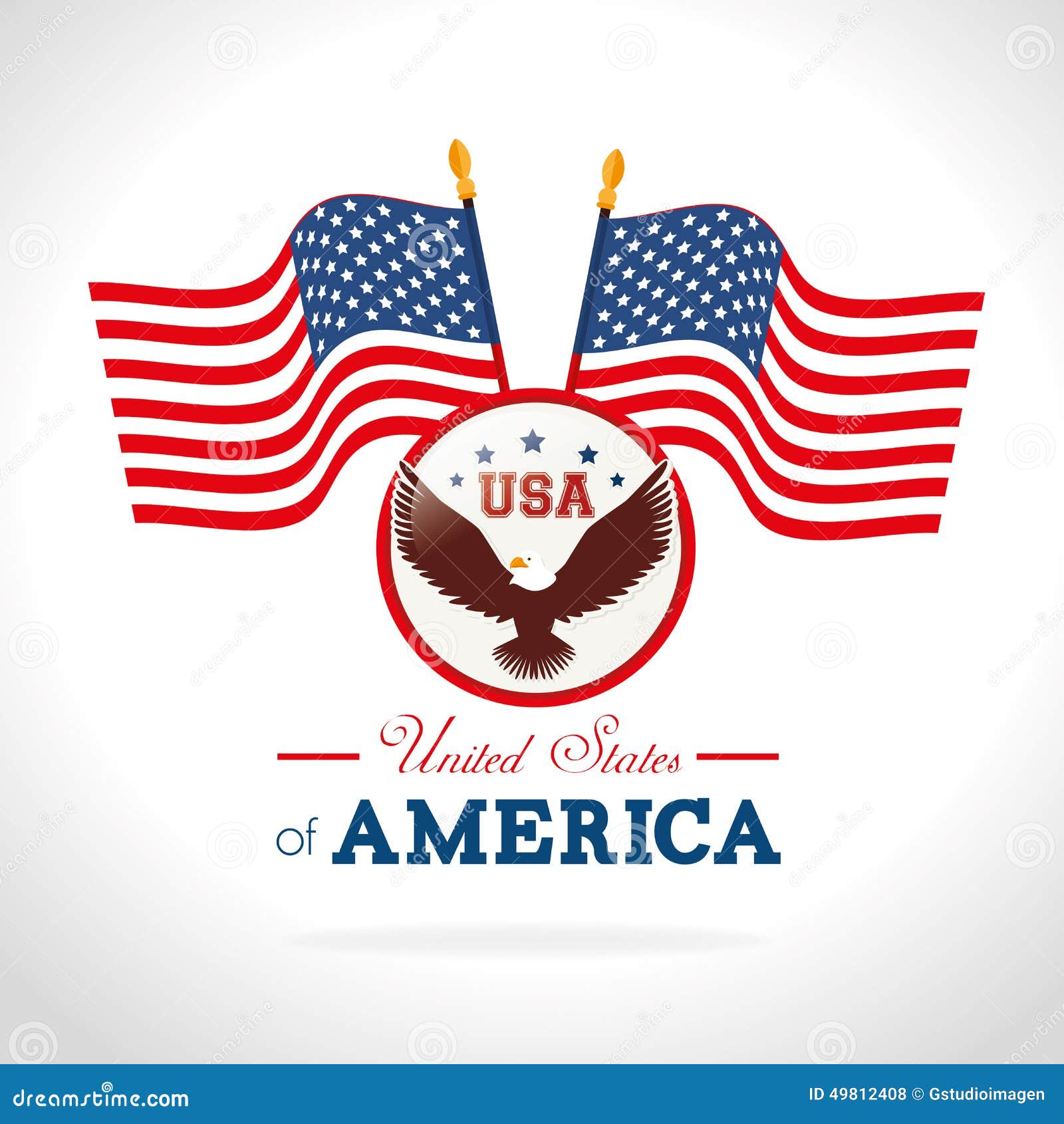 USA Design, Vector Illustration. Stock Vector - Illustration of patriot ...