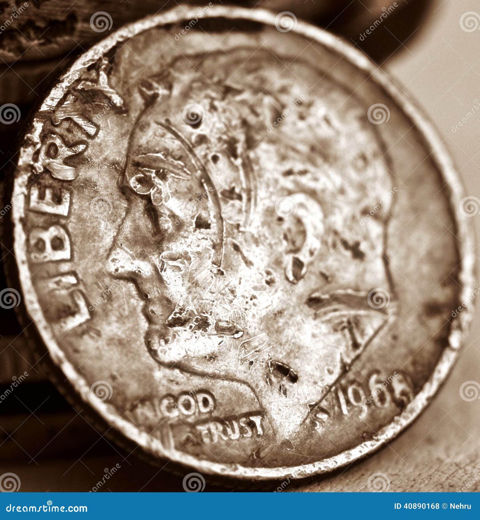 USA Dollar 1968 stock photo. Image of coin, macro, liberty - 40890168