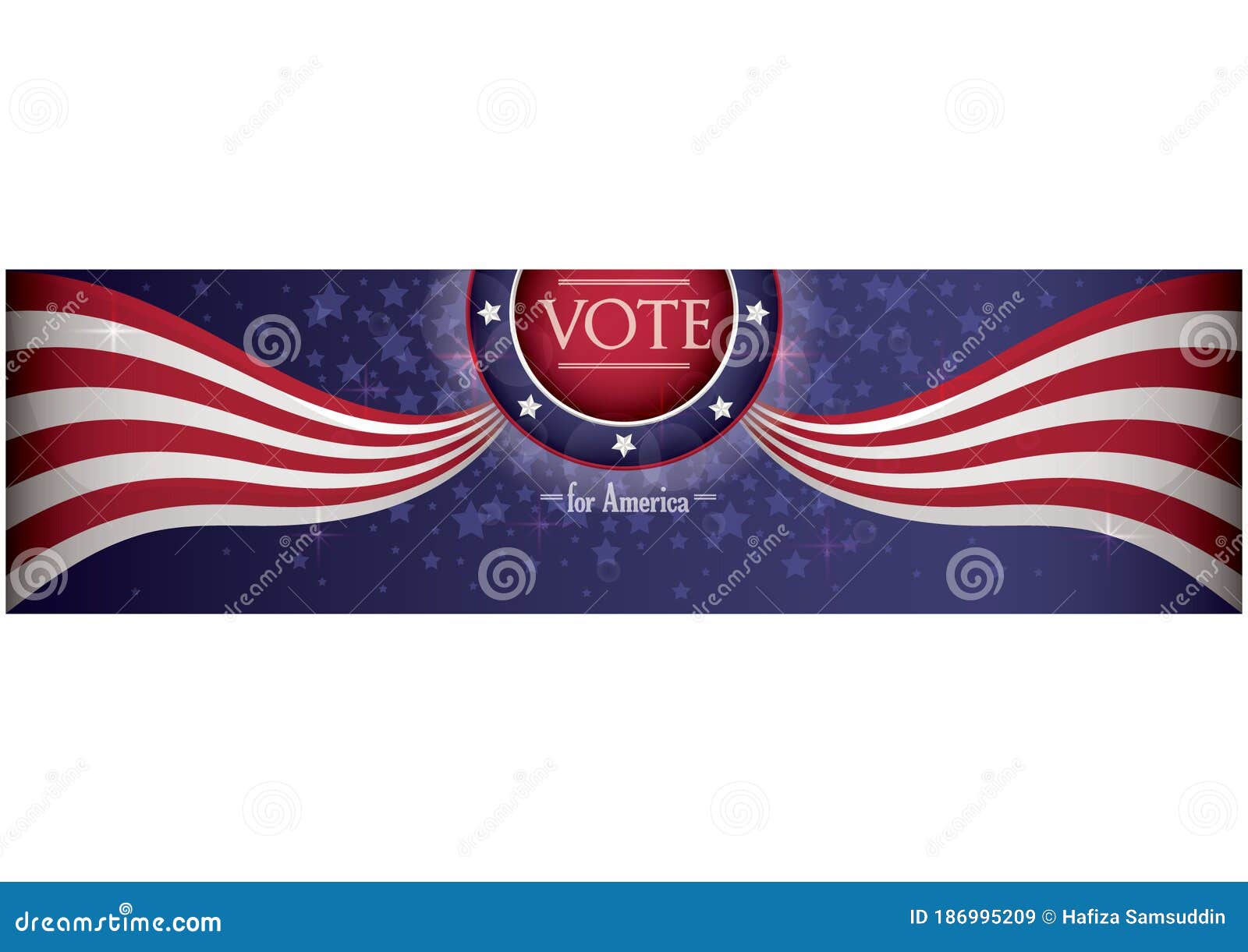 USA Election Banner. Vector Illustration Decorative Design Stock Vector ...