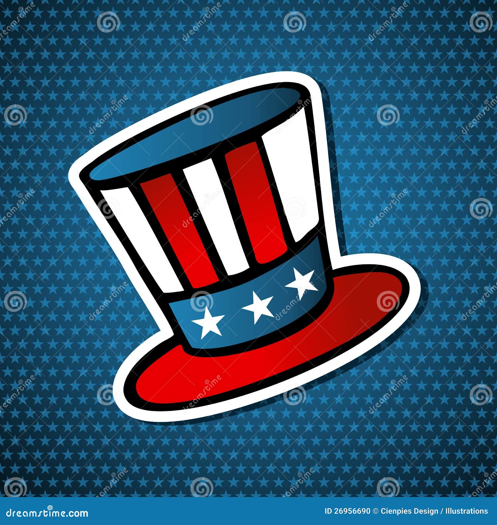 USA elections american hat stock vector. Illustration of card - 26956690