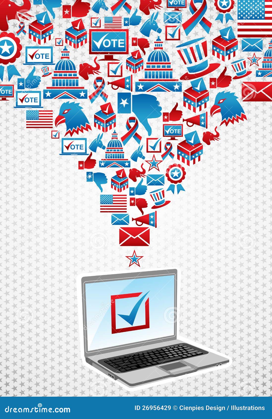 Elections Online Election Icon In Neon Style. Signs And Symbols Can Be ...