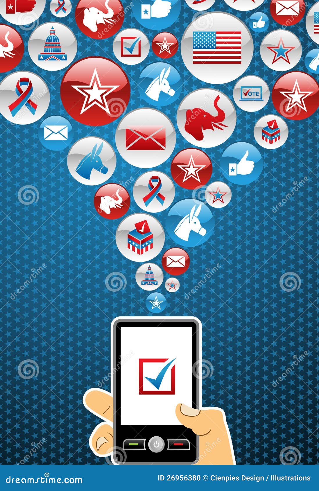 Elections Online Election Icon In Neon Style. Signs And Symbols Can Be ...