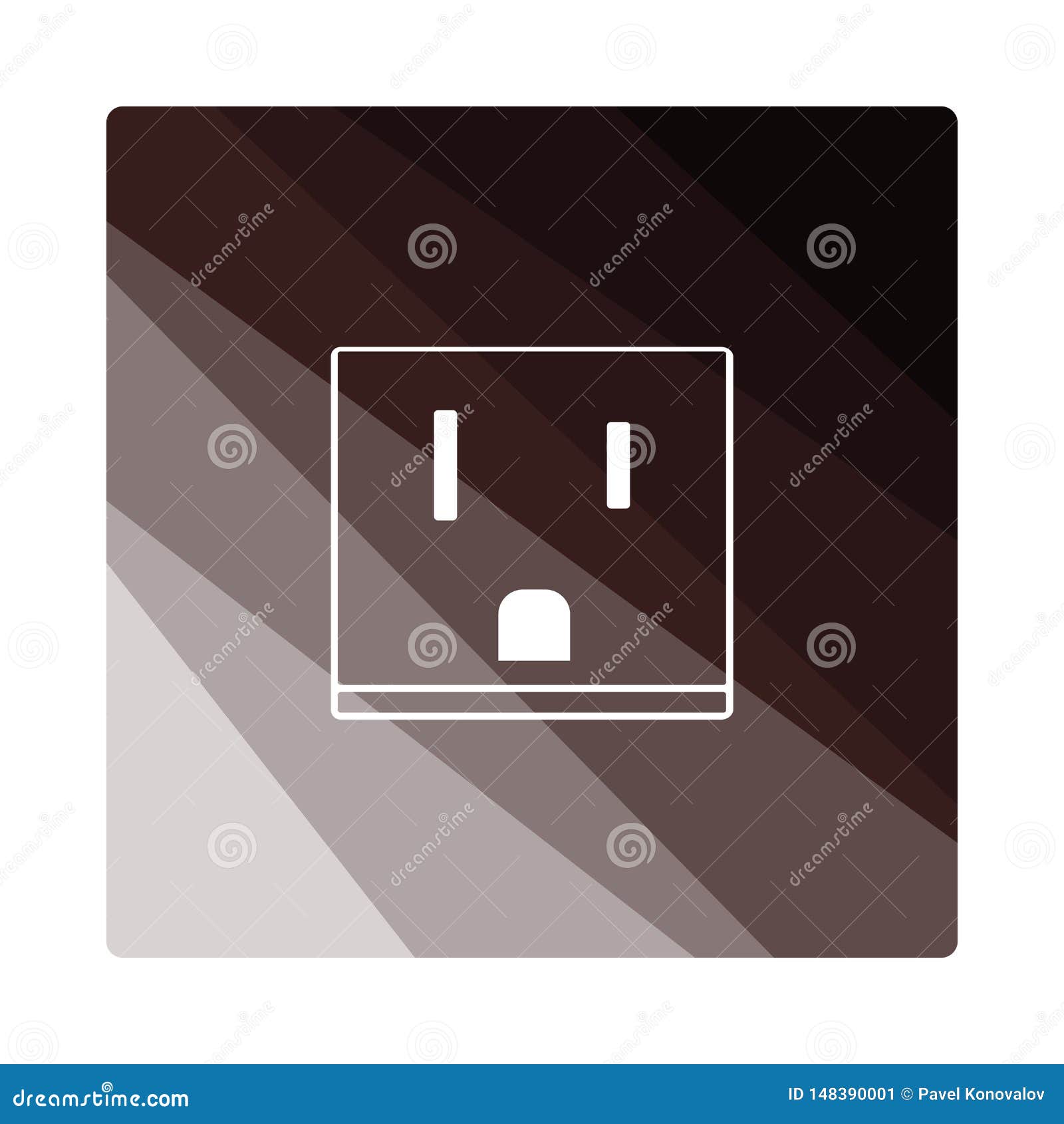 USA Electrical Socket Icon stock vector. Illustration of extension ...