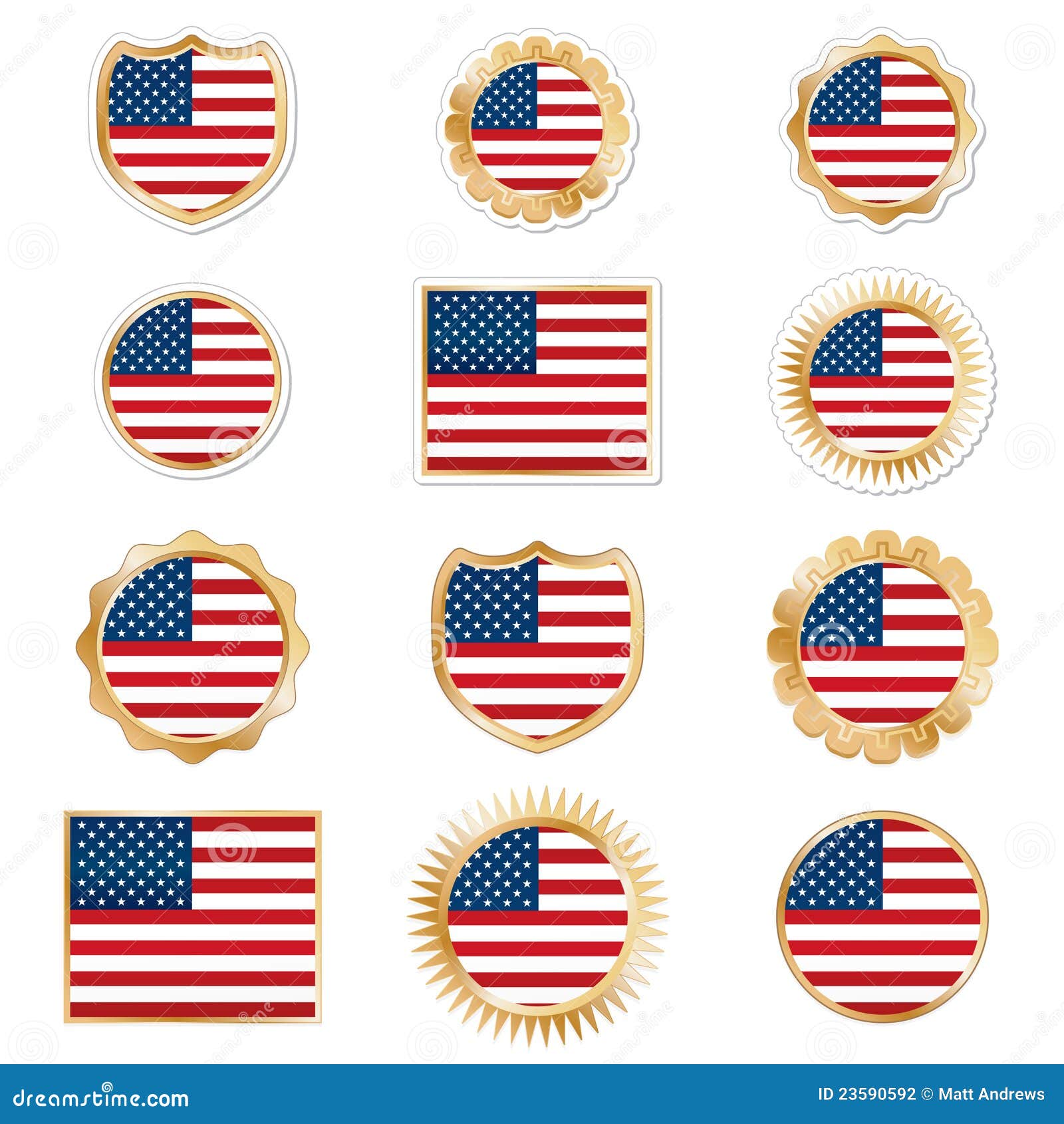 Usa emblems stock vector. Illustration of united, design - 23590592