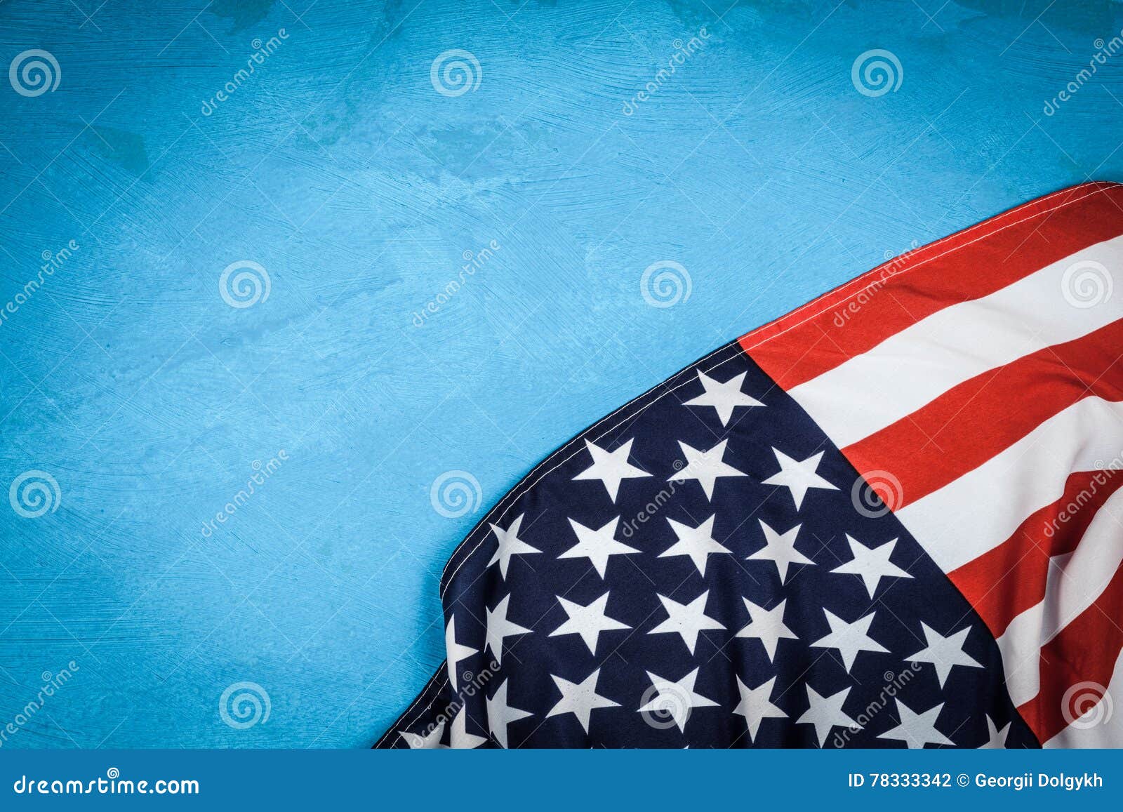 USA Flag on Blue Background Stock Photo - Image of grunge, striped ...