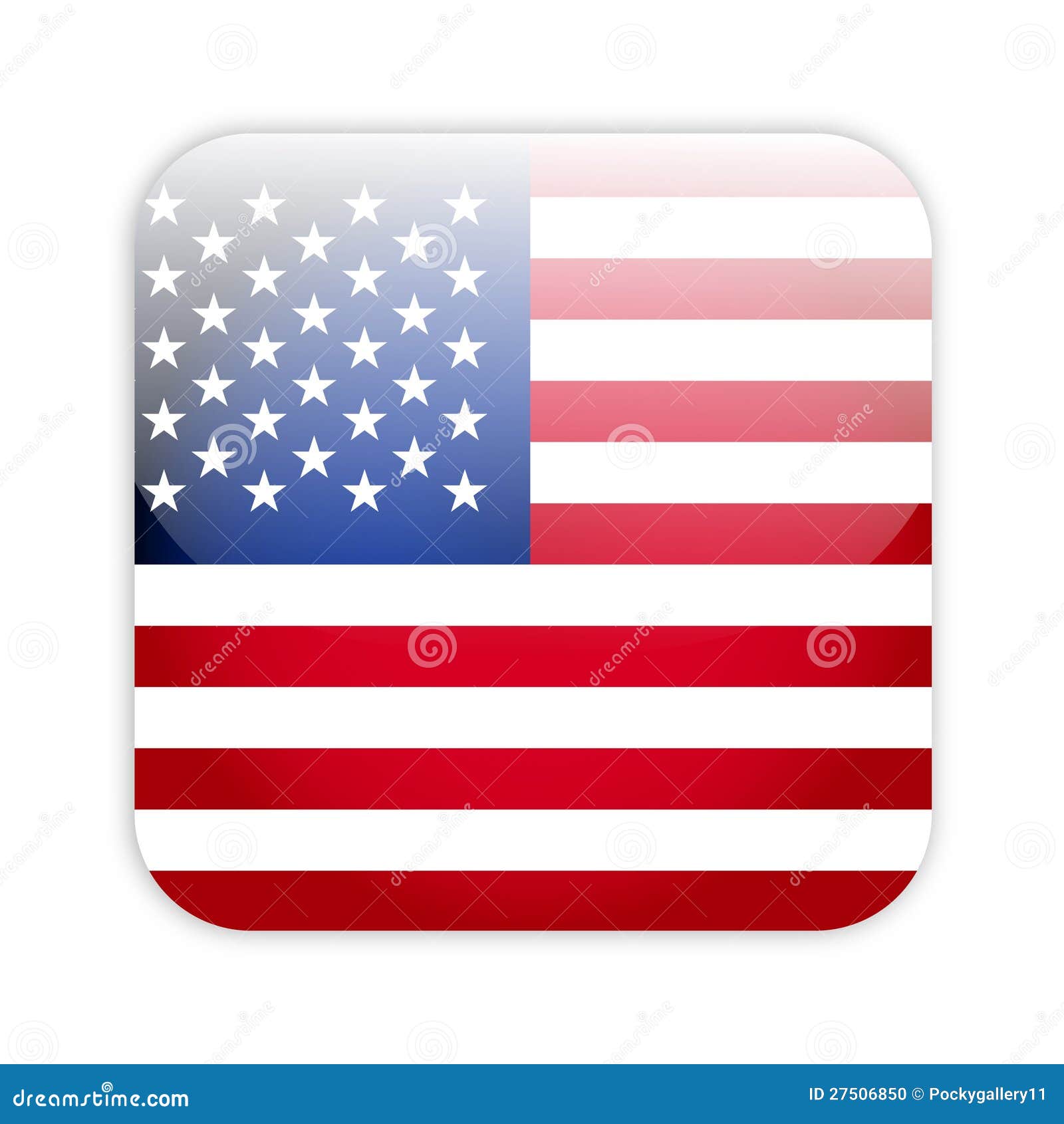USA flag button stock vector. Illustration of fabric - 27506850