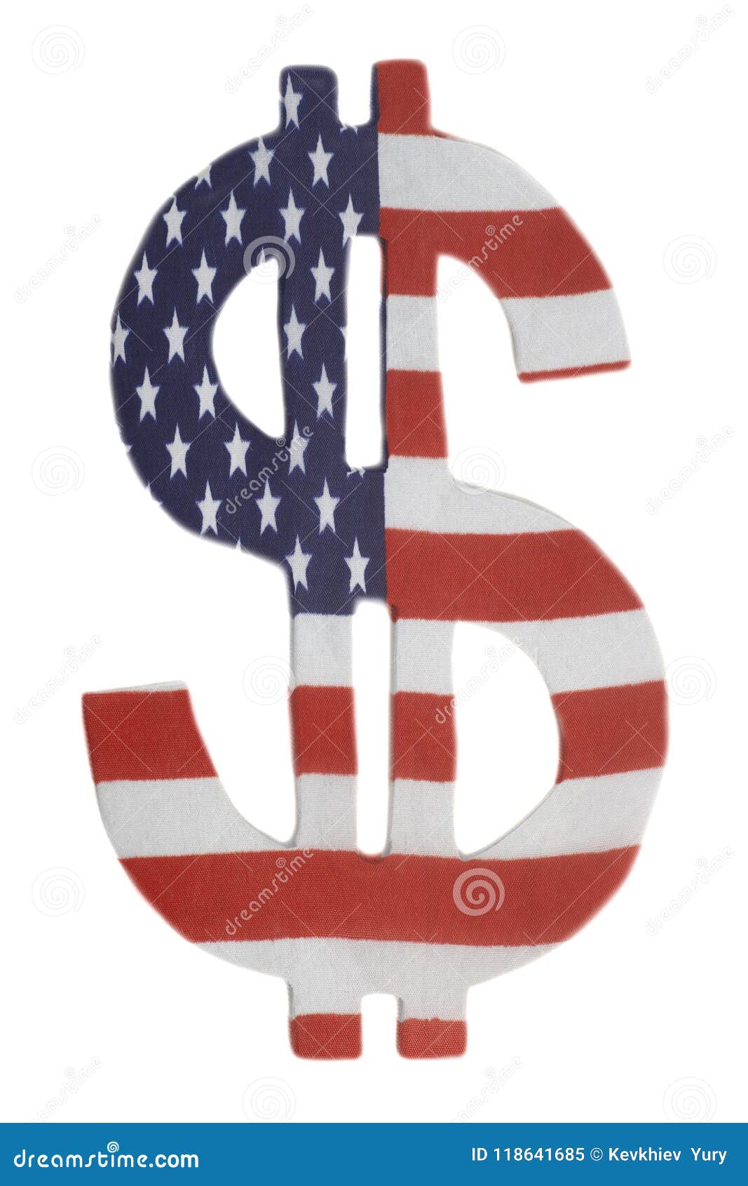 USA flag on Dollar sign stock image. Image of currency - 118641685