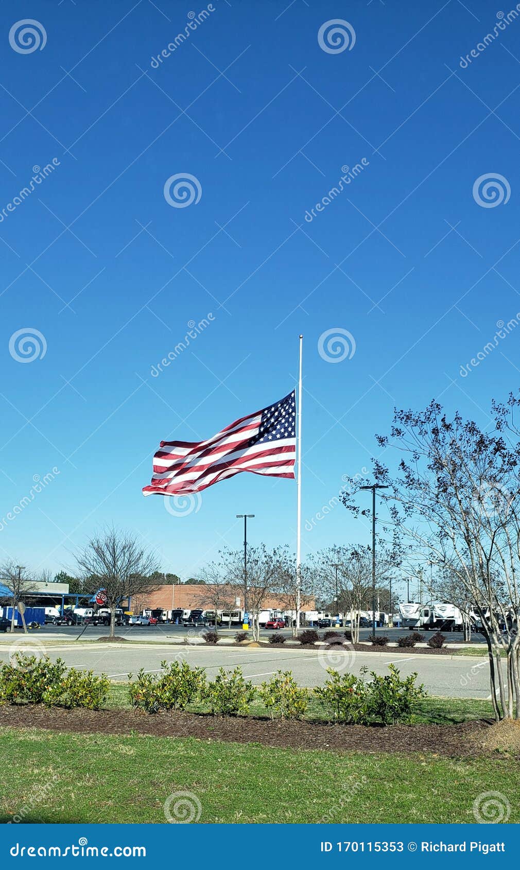 USA Flag Flying High stock image. Image of flag, flying - 170115353