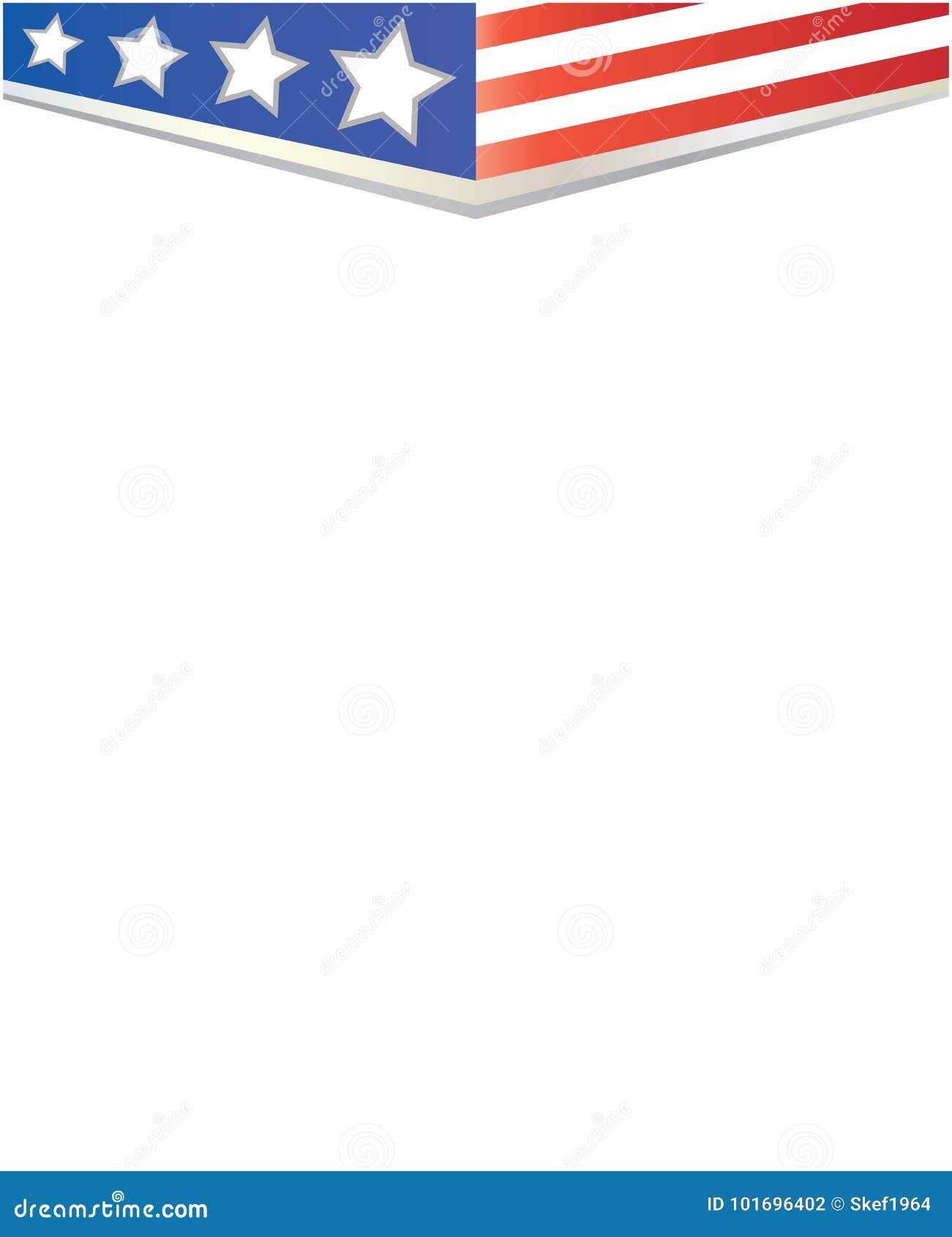 American Flag Frame Template Design Stock Vector - Illustration of ...