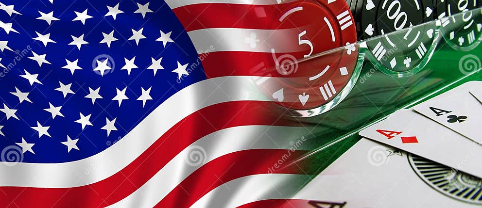 USA Flag and Gambling stock illustration. Illustration of pride - 7206097
