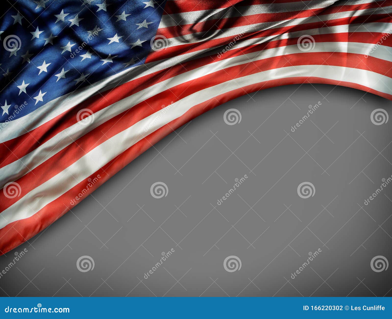 USA flag on grey stock photo. Image of stars, democratic - 166220302