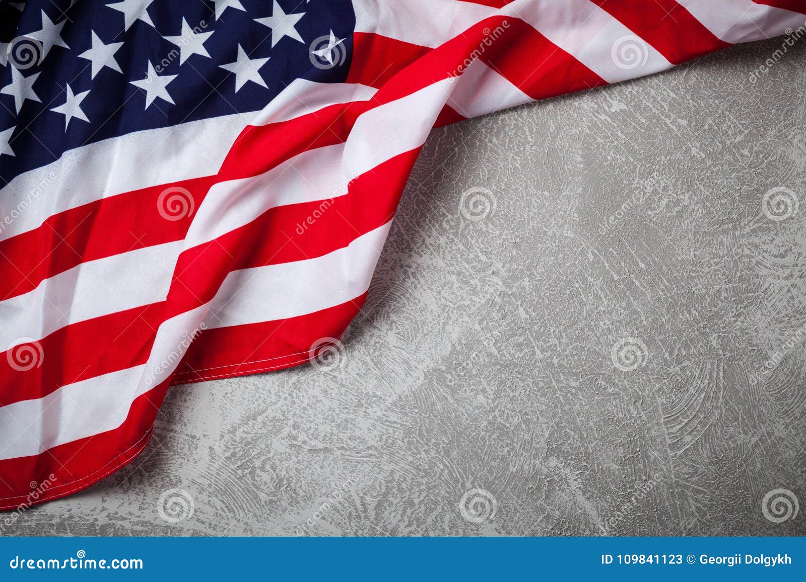 USA Flag on Grey Background Stock Image - Image of america, flag: 109841123