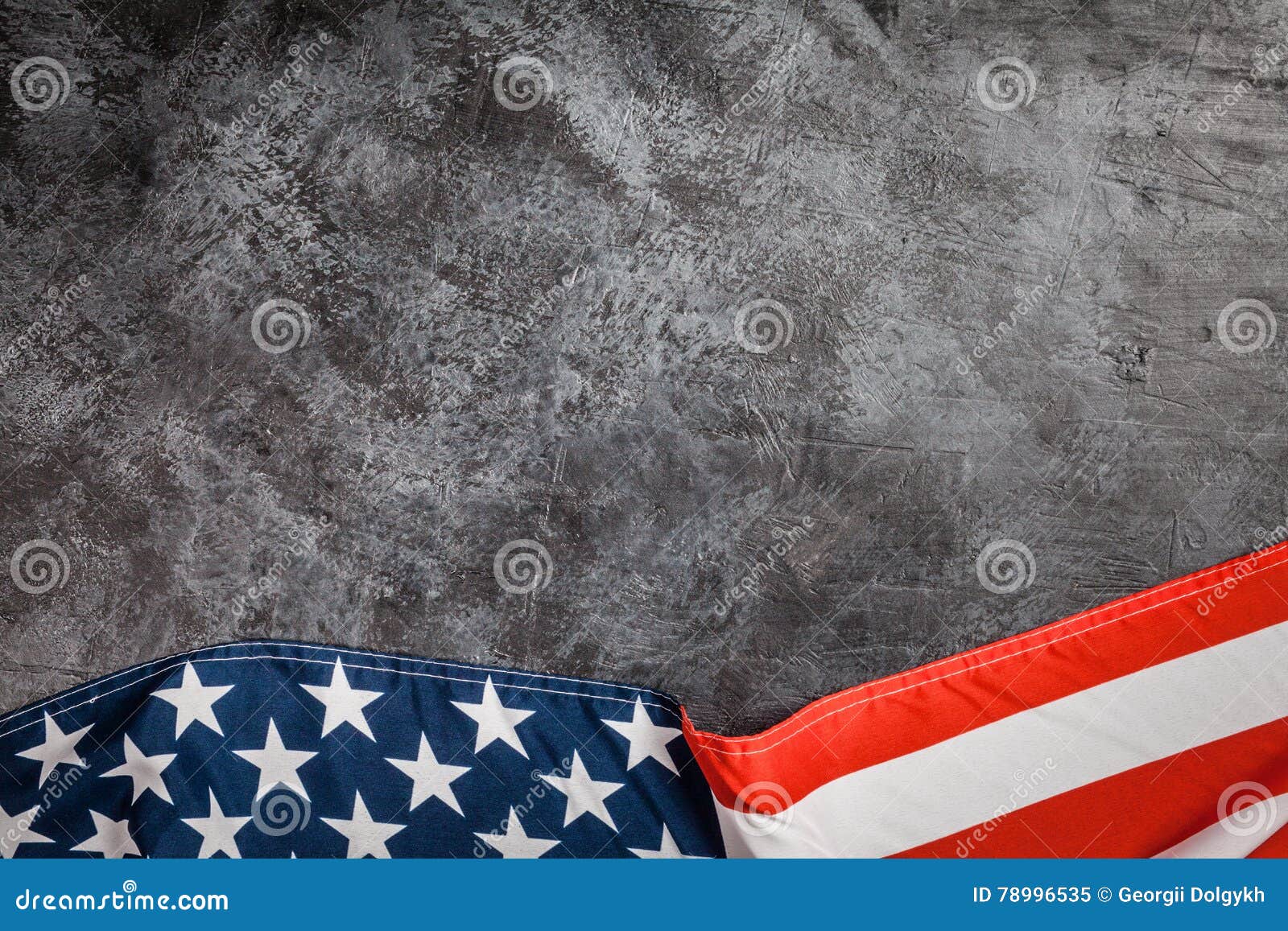USA Flag on Grey Background Stock Image - Image of grey, space: 78996535