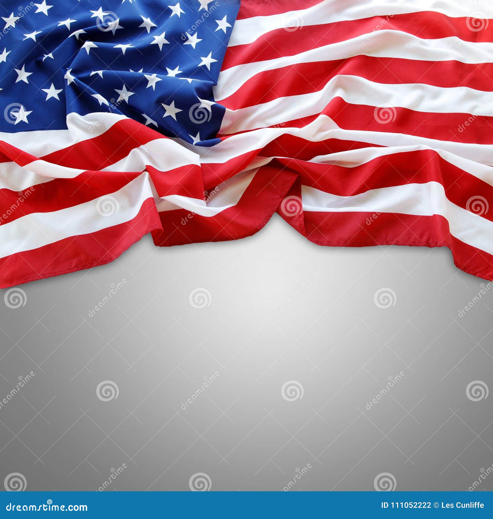 USA flag on grey stock photo. Image of american, rippled - 111052222