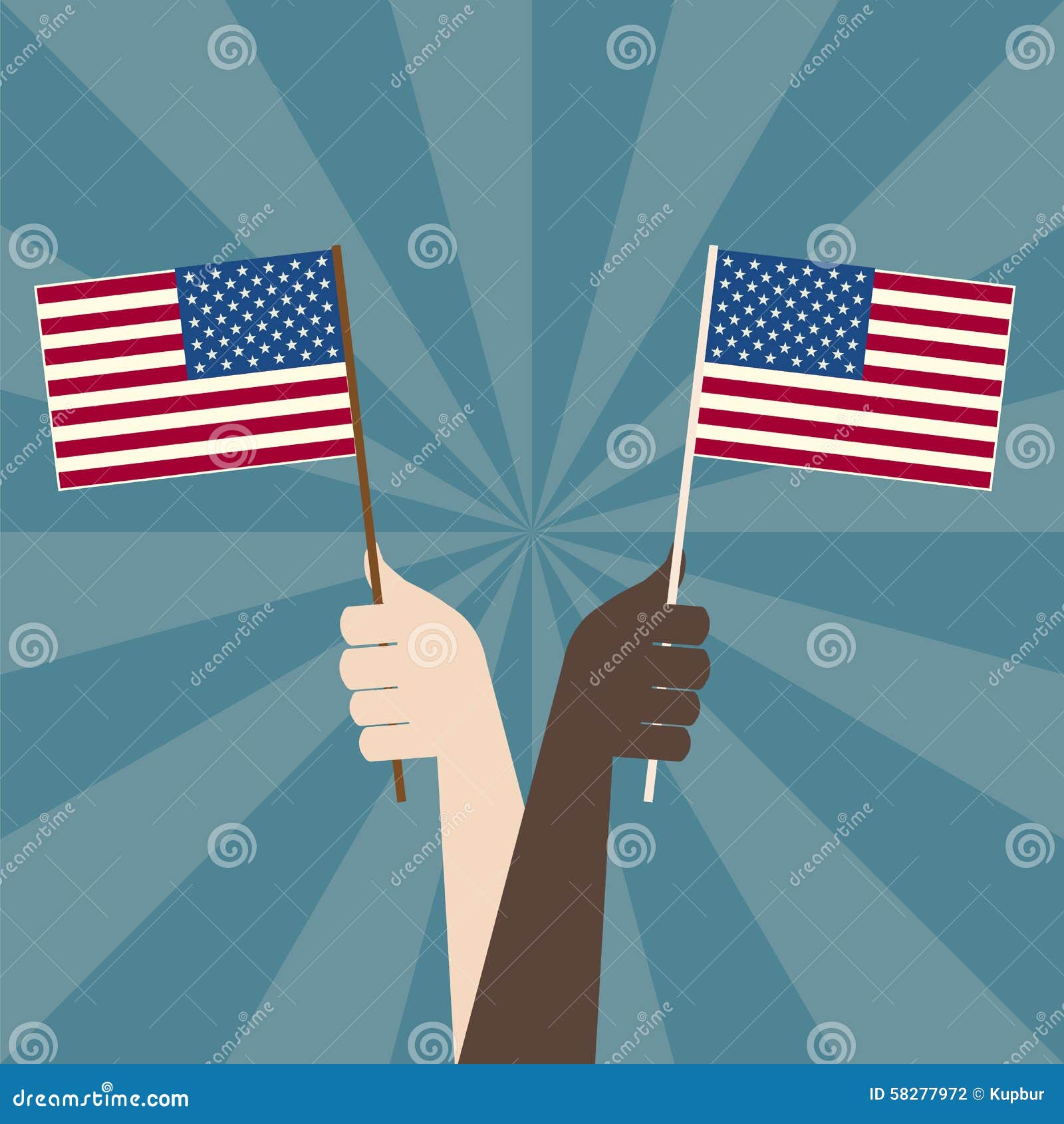 Usa Flag Hands Stock Illustrations – 2,224 Usa Flag Hands Stock ...