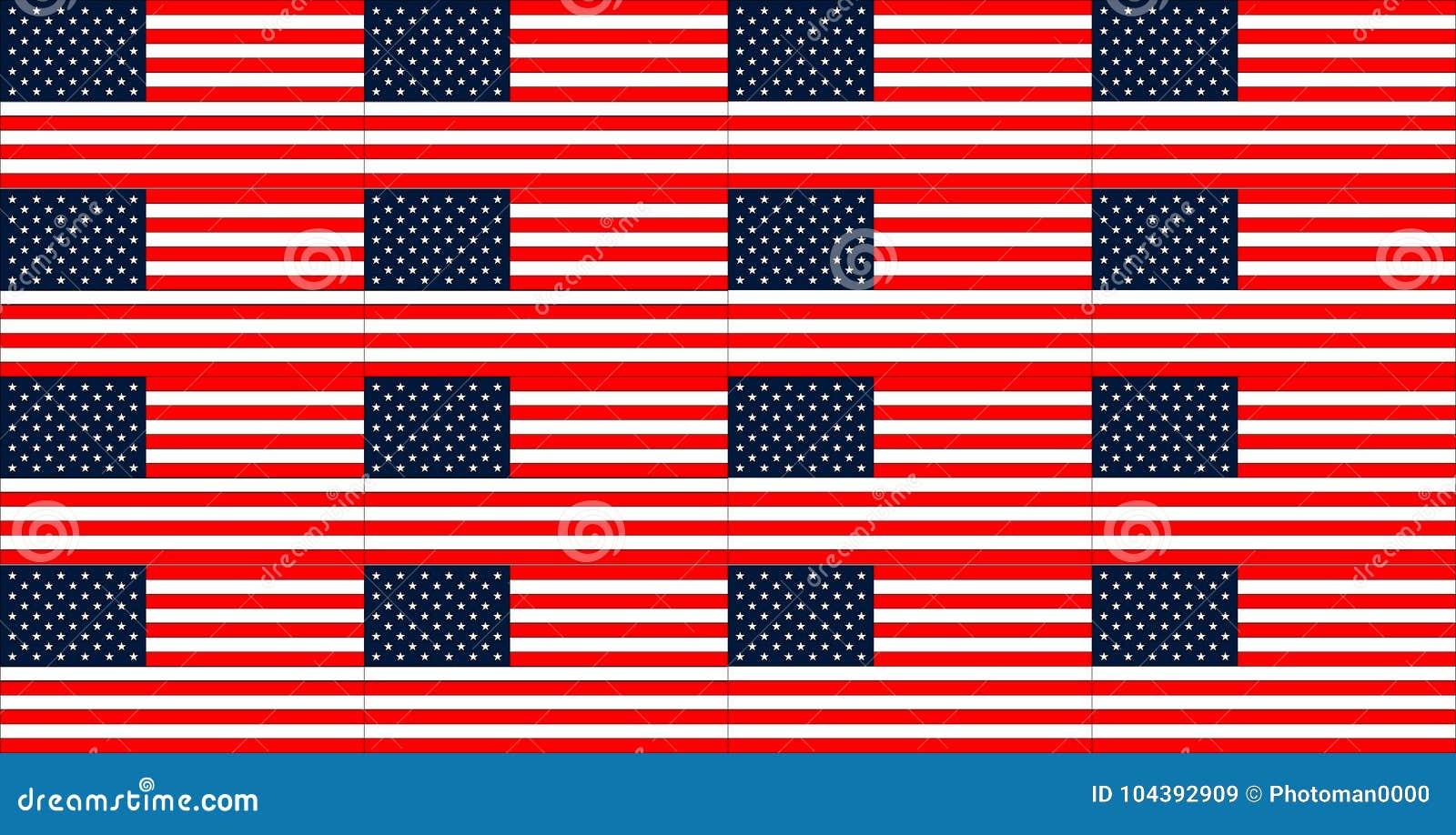 USA Flag in the original stock vector. Illustration of spangled - 104392909