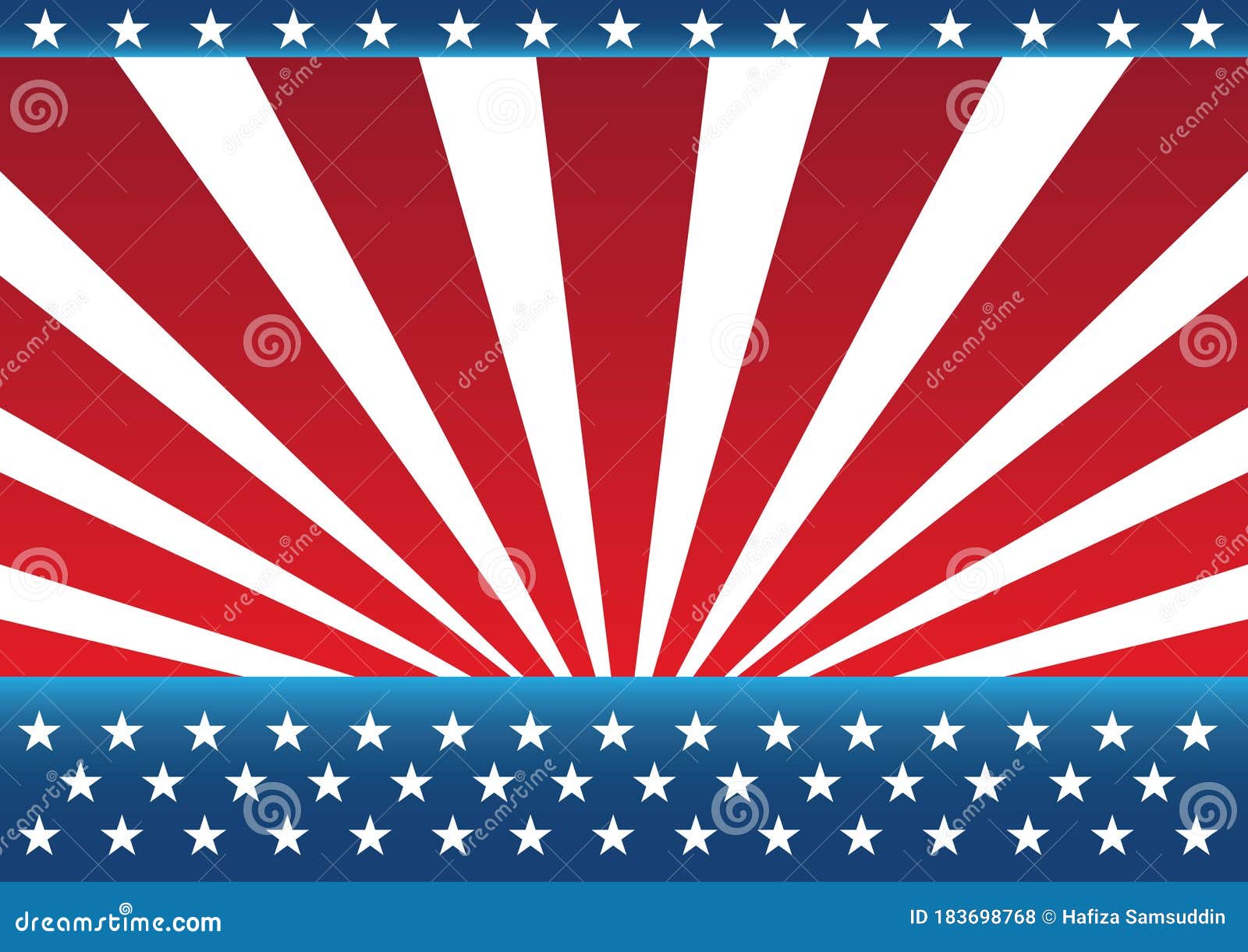 Usa Flag Poster. Vector Illustration Decorative Background Design Stock ...