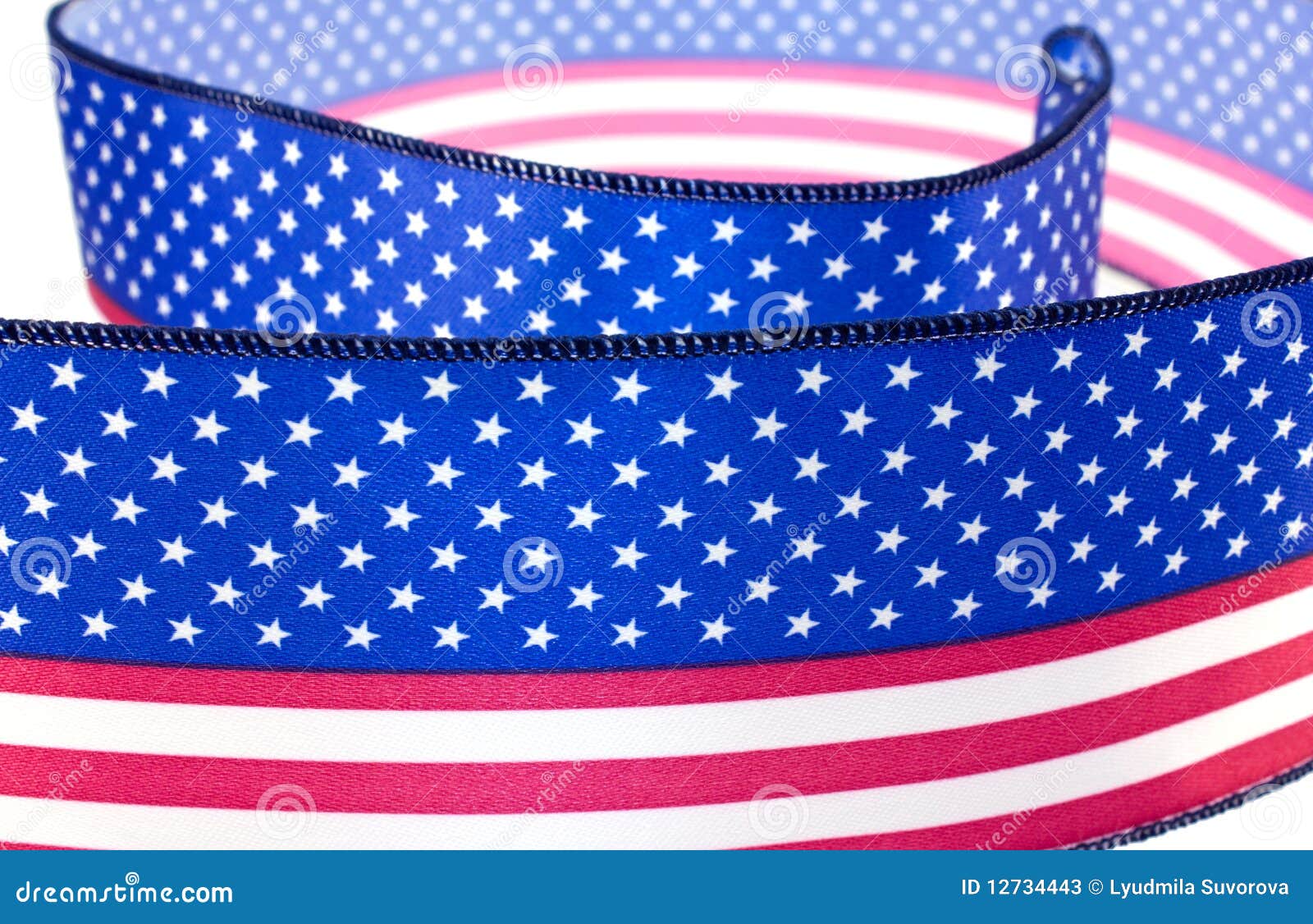 USA flag ribbon stock image. Image of proud, democracy - 12734443