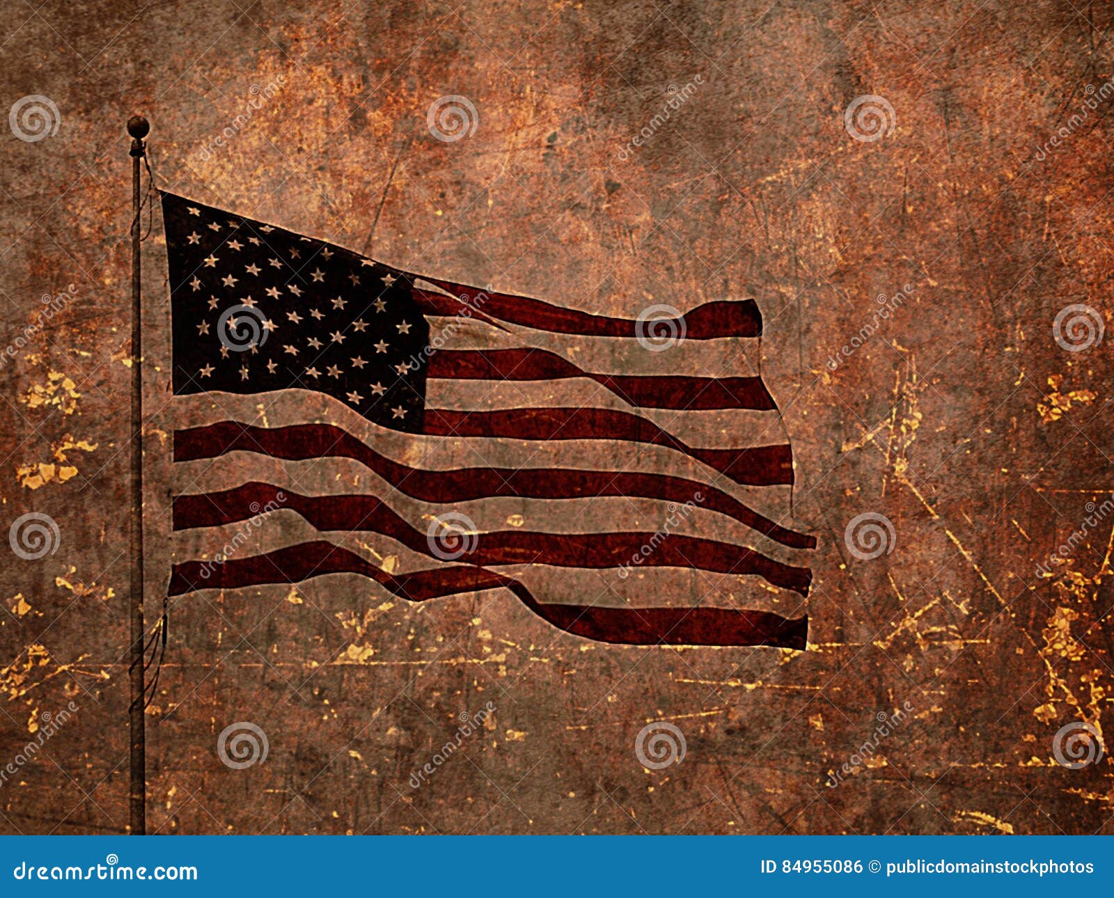 USA Flag Texture Picture. Image: 84955086