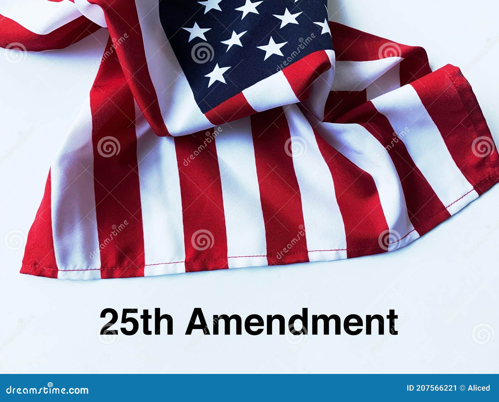 USA Flag and 25th Amendment Words Stock Image - Image of amendment ...