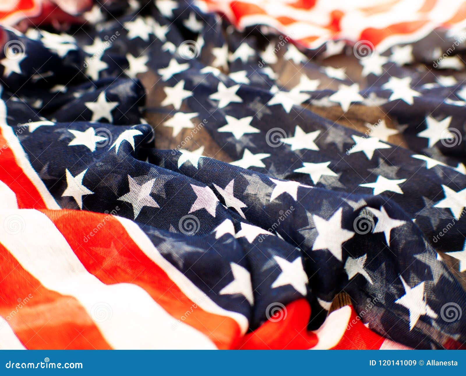 USA Flag for the 4th of July on White Background Stock Image - Image of ...