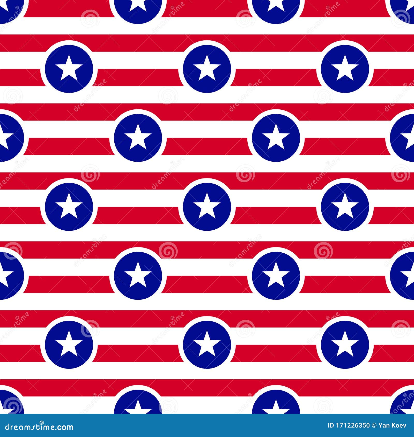 Usa Flag Theme Seamless Pattern Background White And Red Horizontal