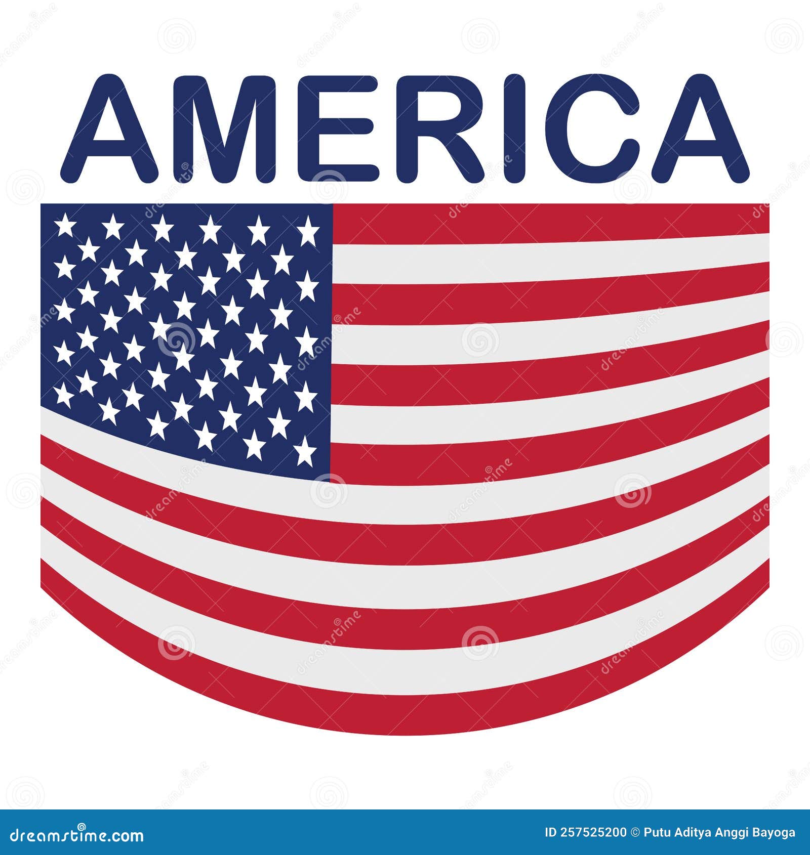 Usa flag stock vector. Illustration of vector, simple - 257525200