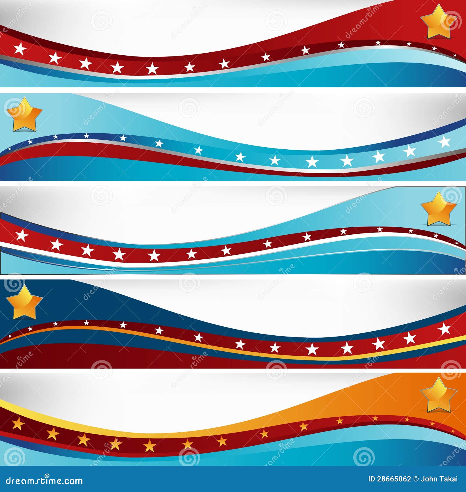 USA Flag Wave Set stock vector. Illustration of american - 28665062