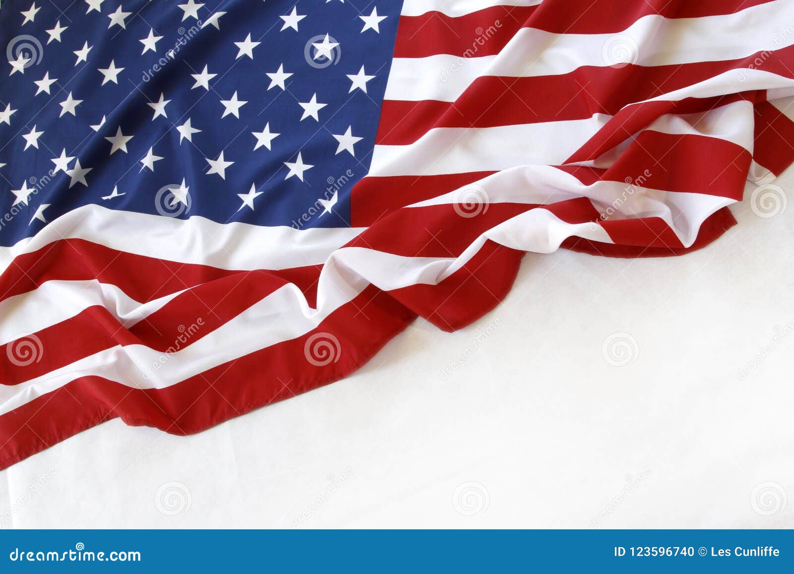 USA flag on white stock photo. Image of close, photograph - 123596740