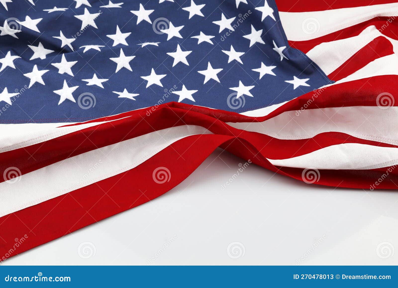 USA flag on white stock image. Image of states, memorial - 270478013