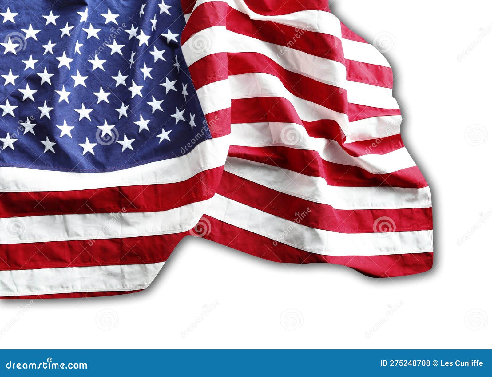 USA flag on white stock photo. Image of stars, democratic - 275248708