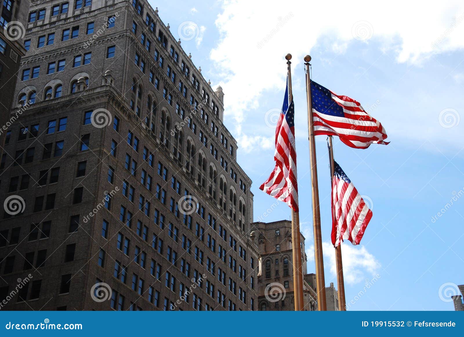 USA Flags and building stock photo. Image of swing, patriotism - 19915532