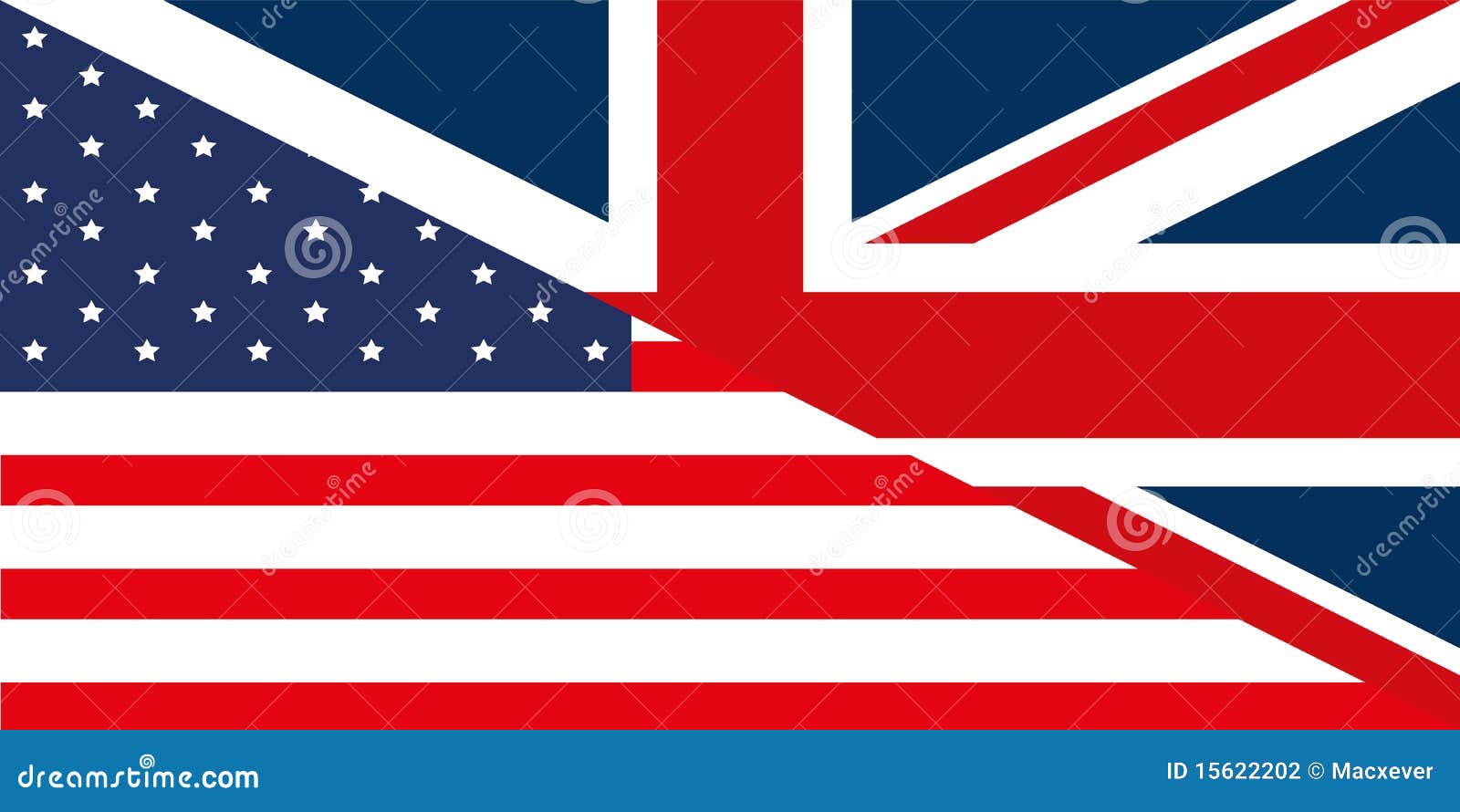 USA - GB Flag stock illustration. Illustration of country - 15622202