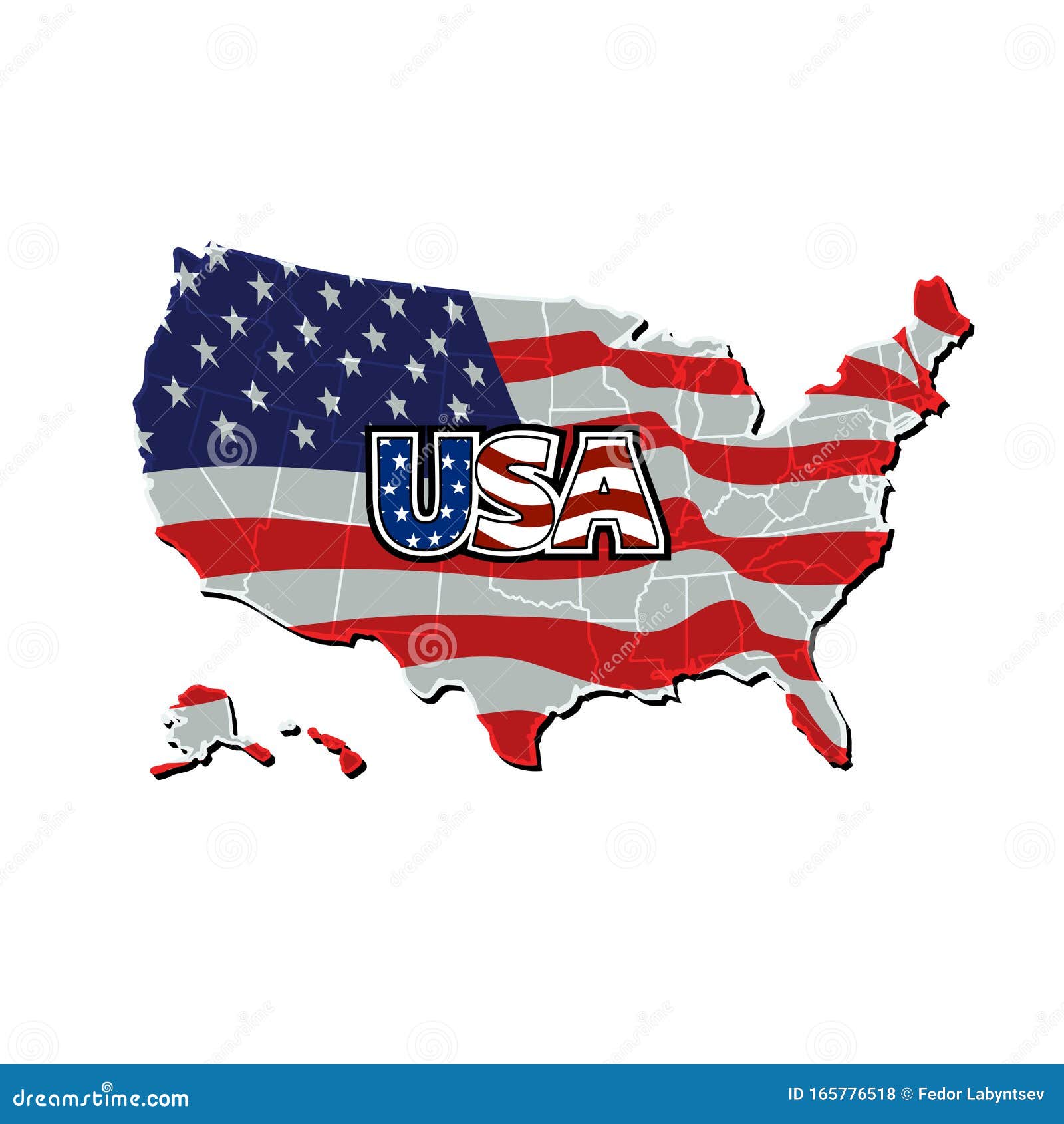 USA Graphic Symbol Vector Illustration Stock Vector - Illustration of ...