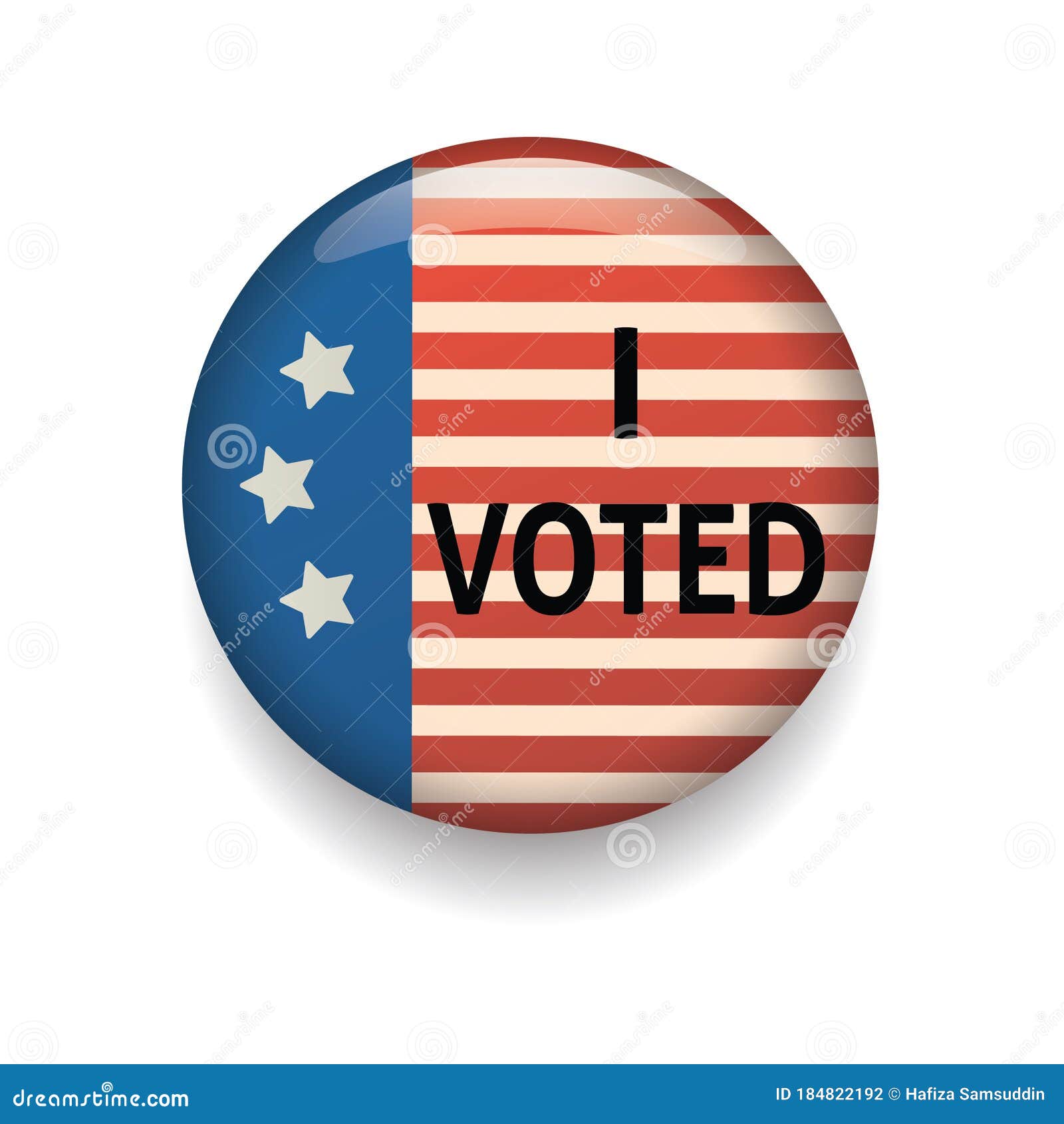 Usa I Voted Badge. Vector Illustration Decorative Background Design ...