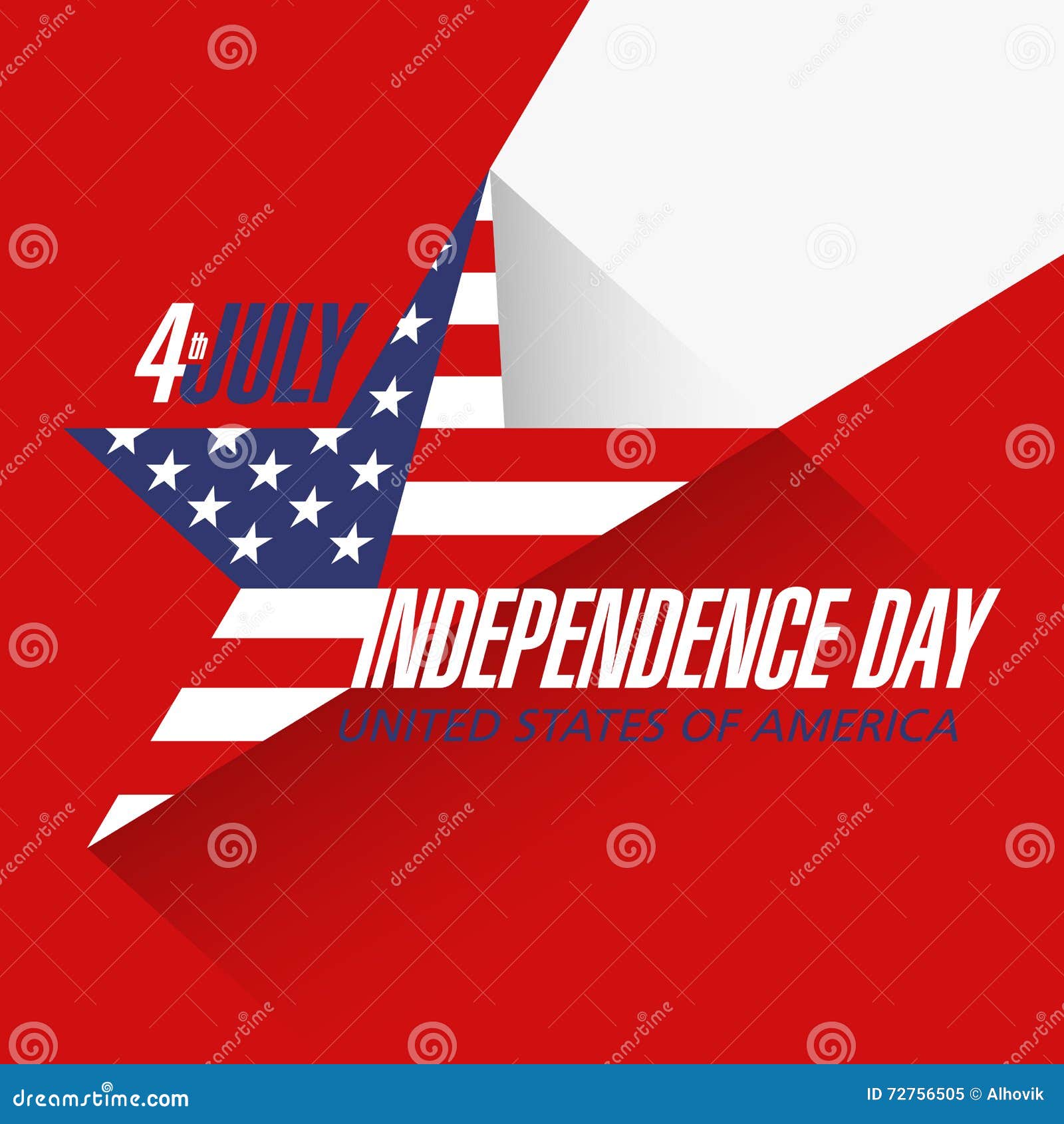 USA Independence Day Banner Stock Vector - Illustration of shadow ...