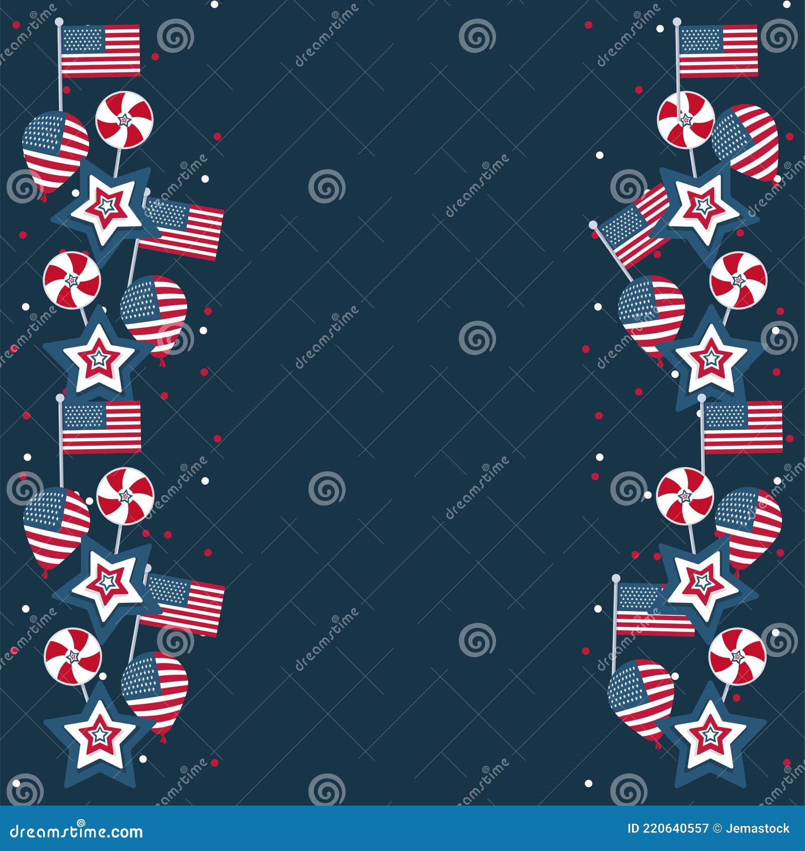 Usa template border stock vector. Illustration of vector - 220640557