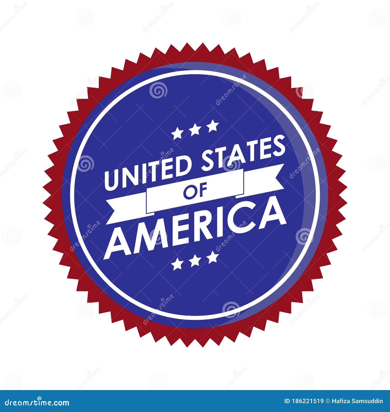 Usa Label. Vector Illustration Decorative Design Stock Vector ...