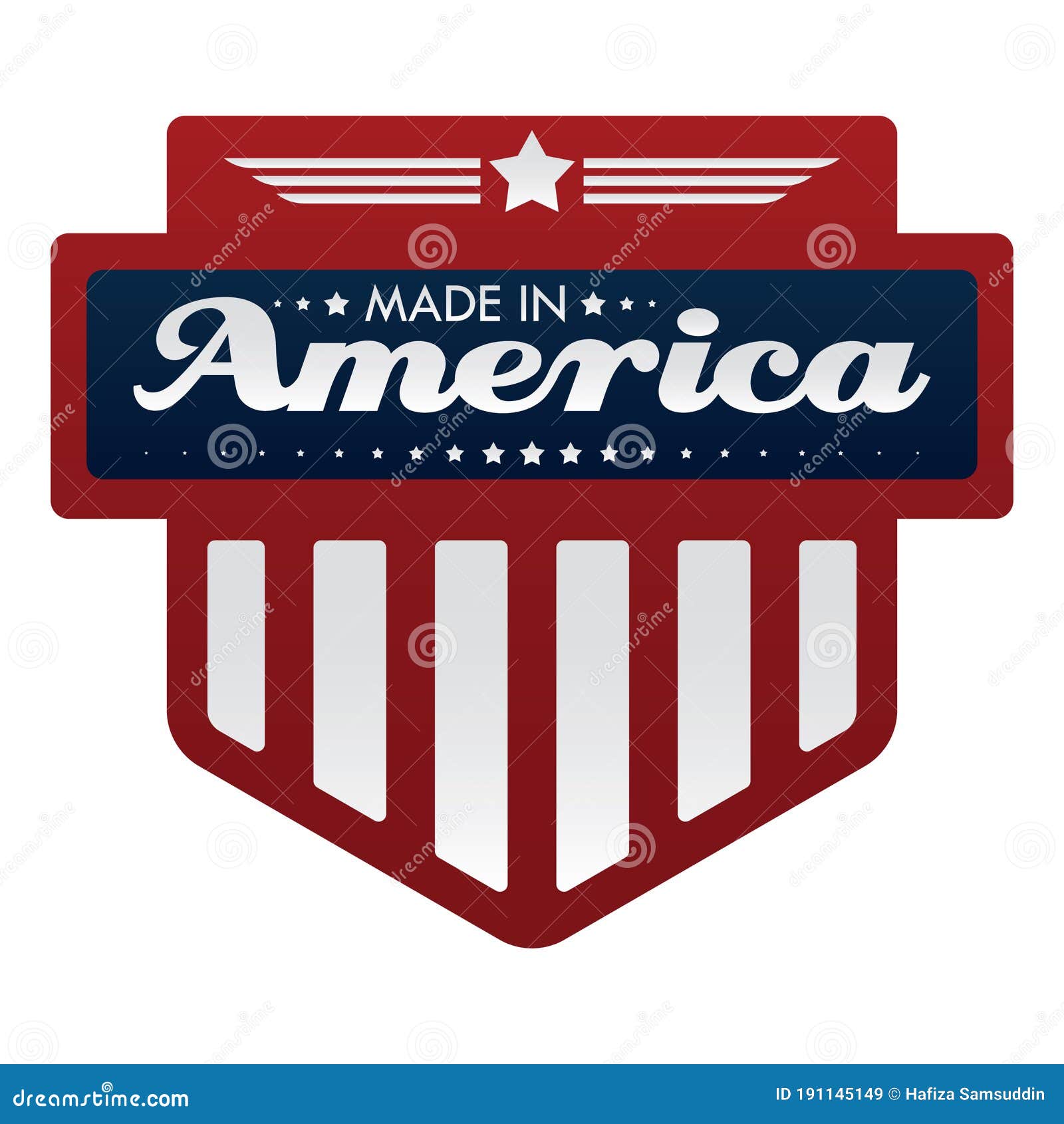 Usa Label. Vector Illustration Decorative Design Stock Vector ...