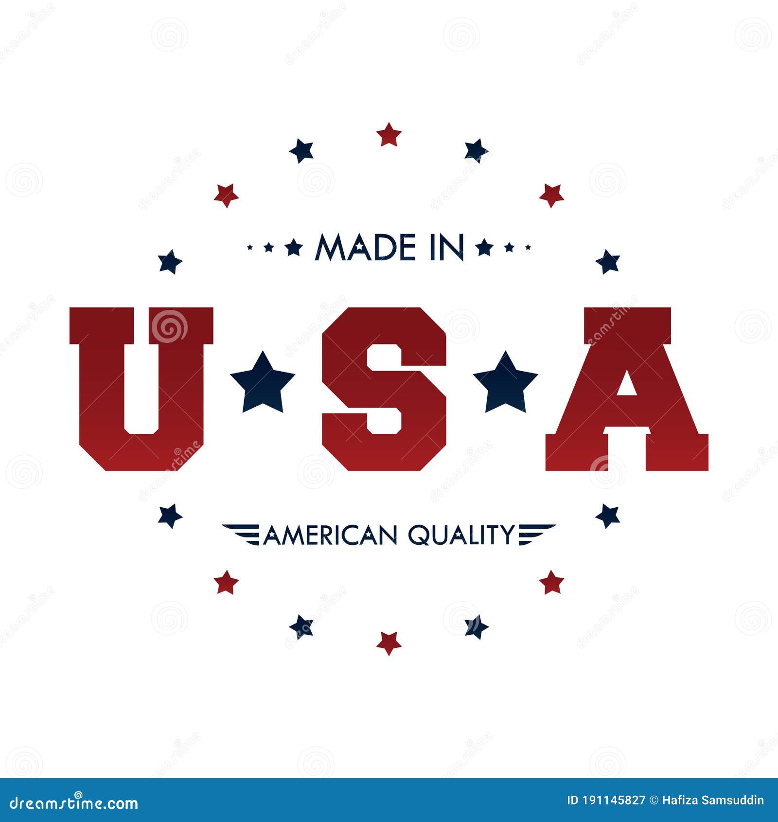 Usa Label. Vector Illustration Decorative Design Stock Vector ...