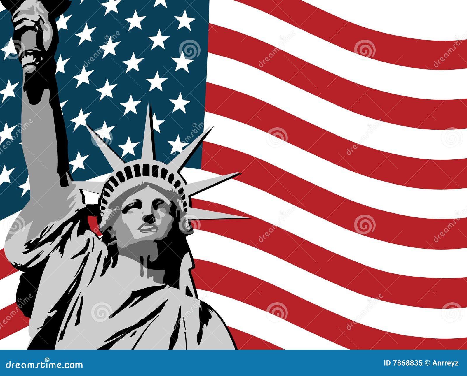 USA liberty background stock vector. Illustration of freedom - 7868835
