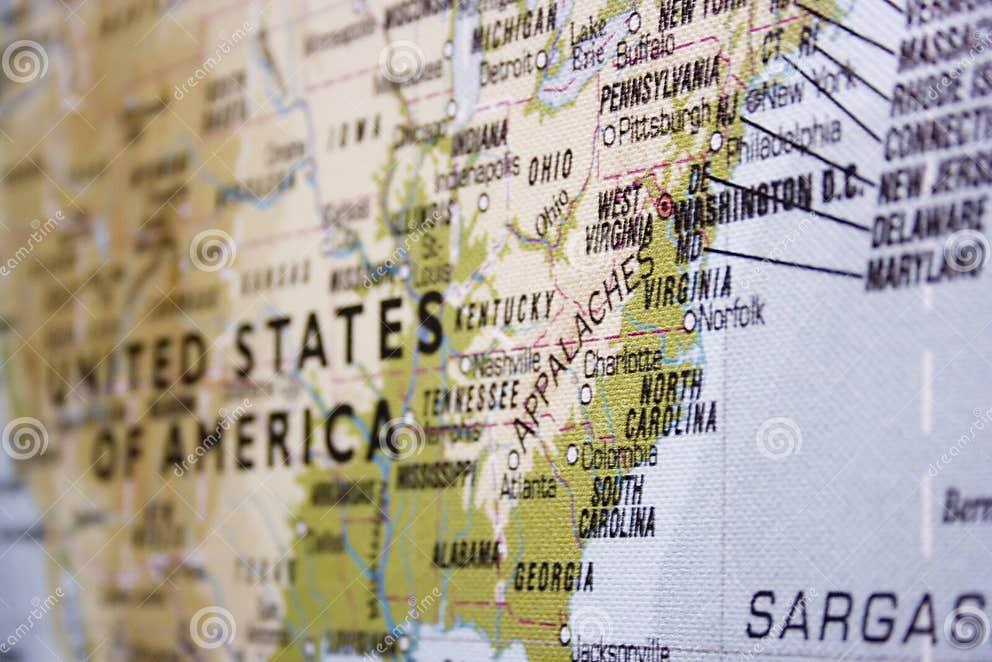 USA map stock photo. Image of point, land, city, location - 16898348