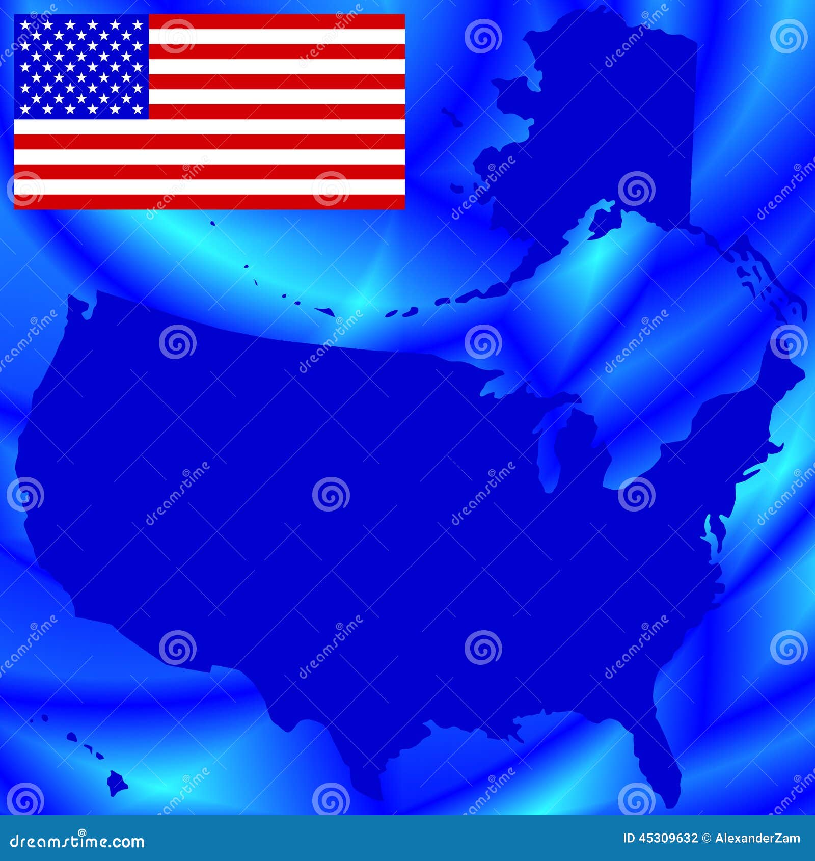 USA Map on Abstract Background Stock Vector - Illustration of graphic ...