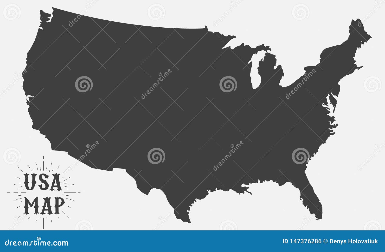 USA map. Background stock vector. Illustration of vector - 147376286