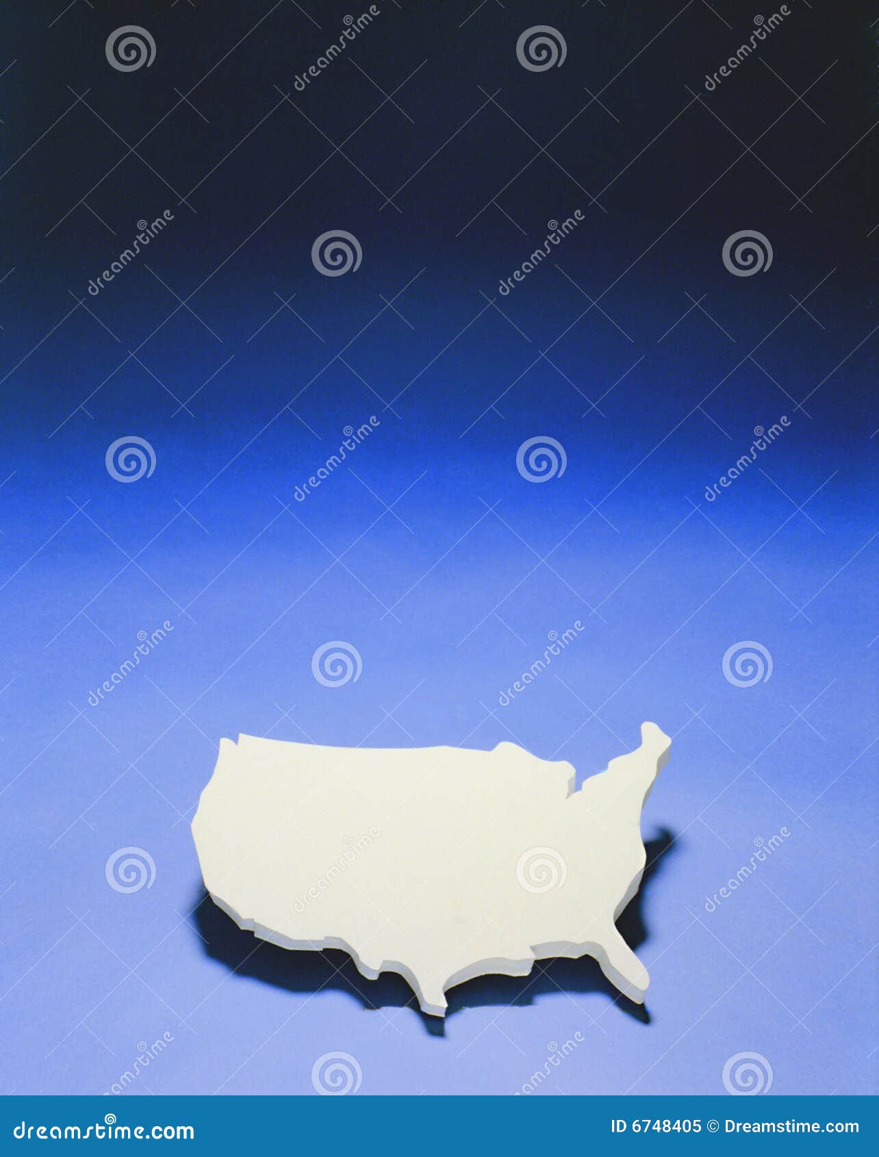 USA Map on Blue stock image. Image of continent, travel - 6748405
