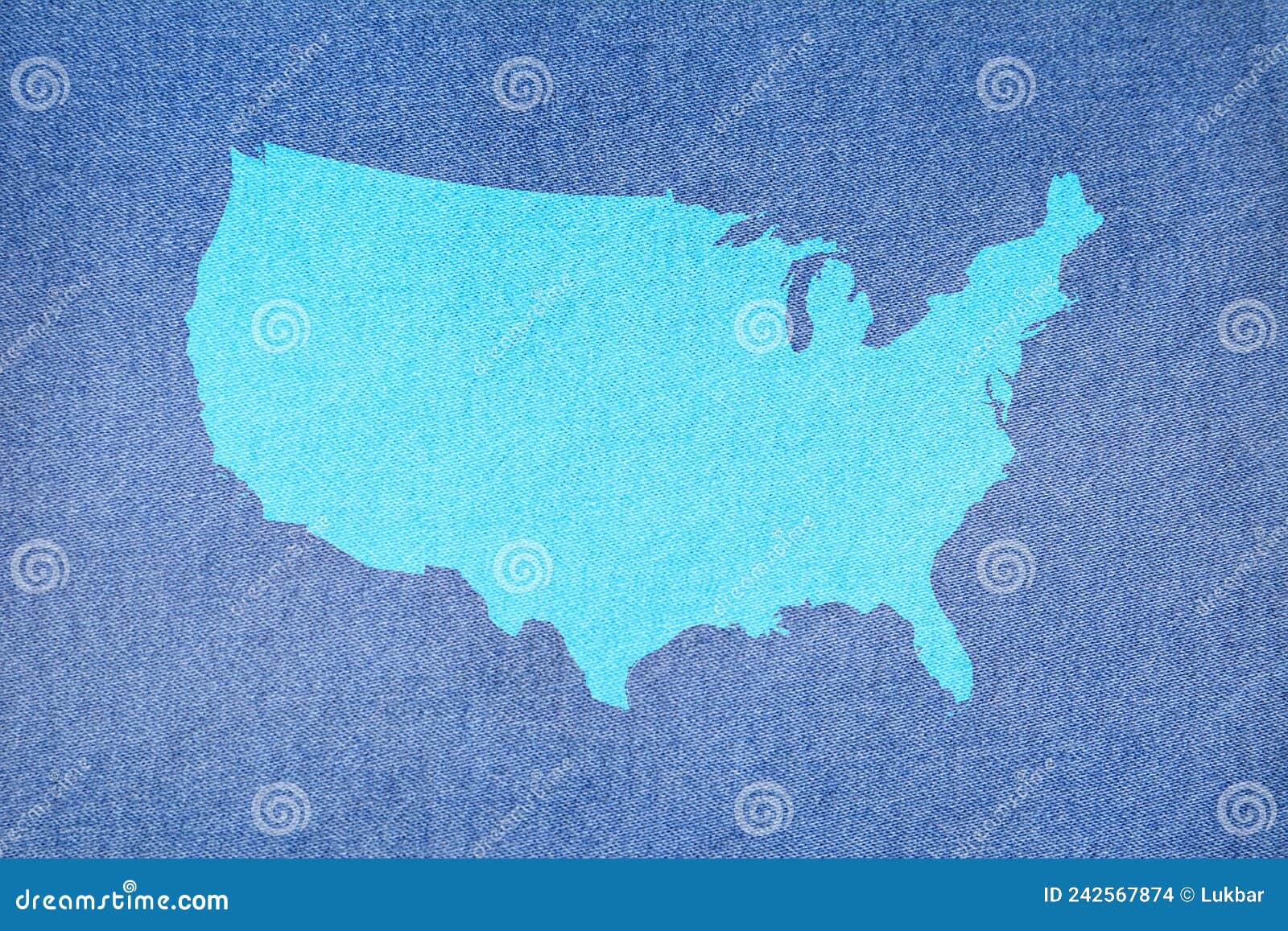 USA map blue background stock photo. Image of freedom - 242567874