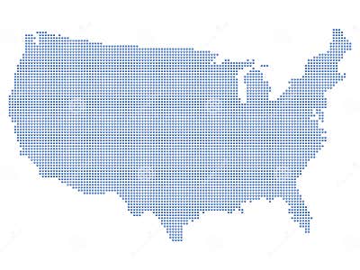 USA map dots stock vector. Illustration of country, vector - 11006104