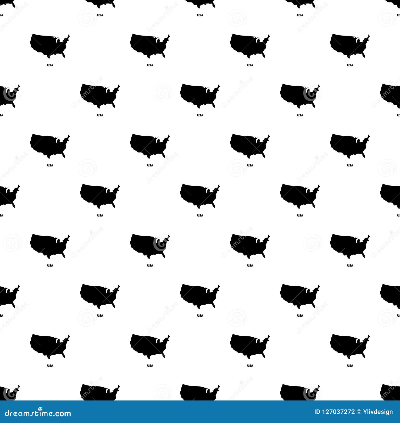 Usa map icon, simple style stock vector. Illustration of geography ...